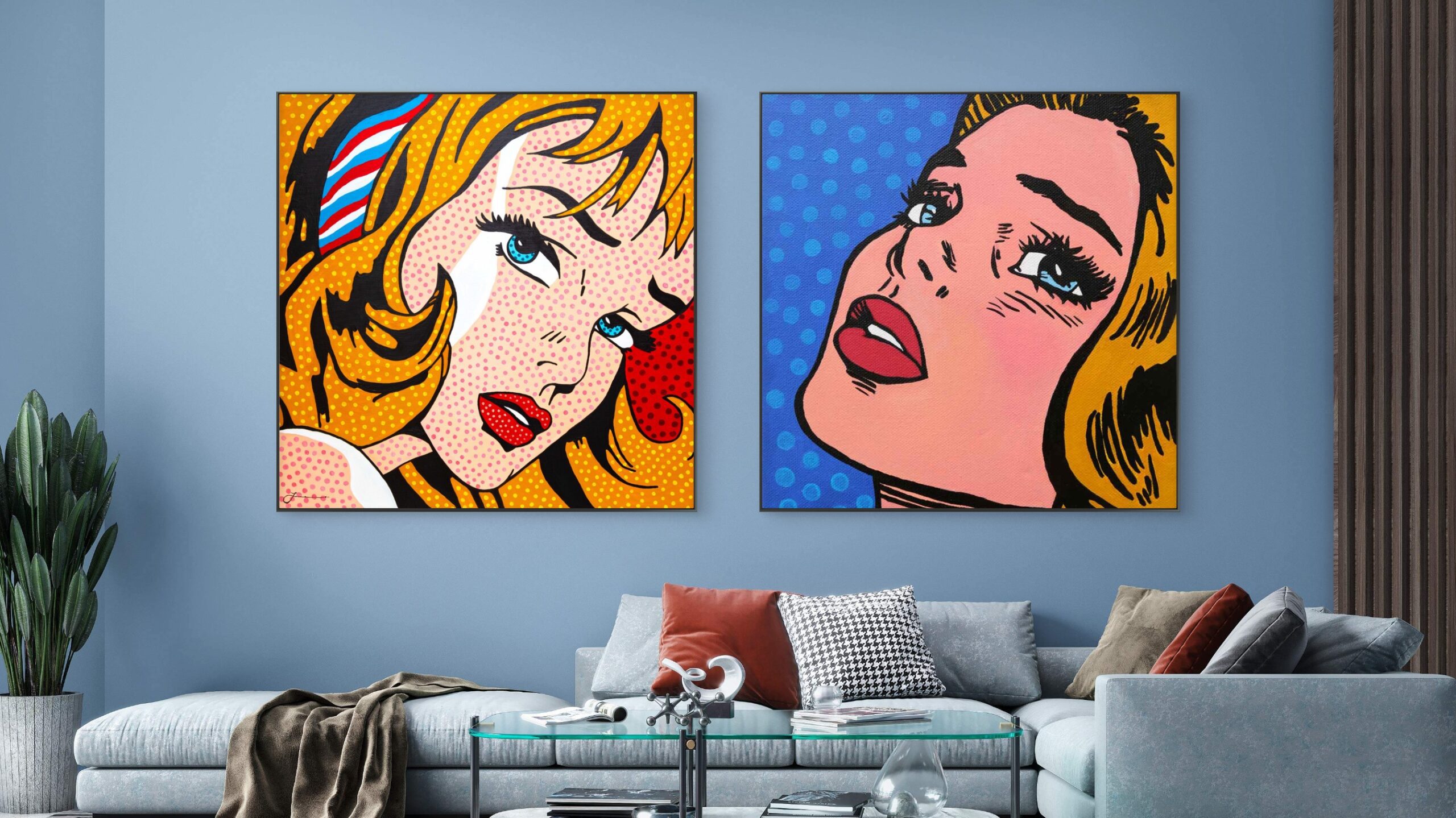 Cuadros Pop Art – Estilo Lichtenstein - Al Oleo by Jezabel